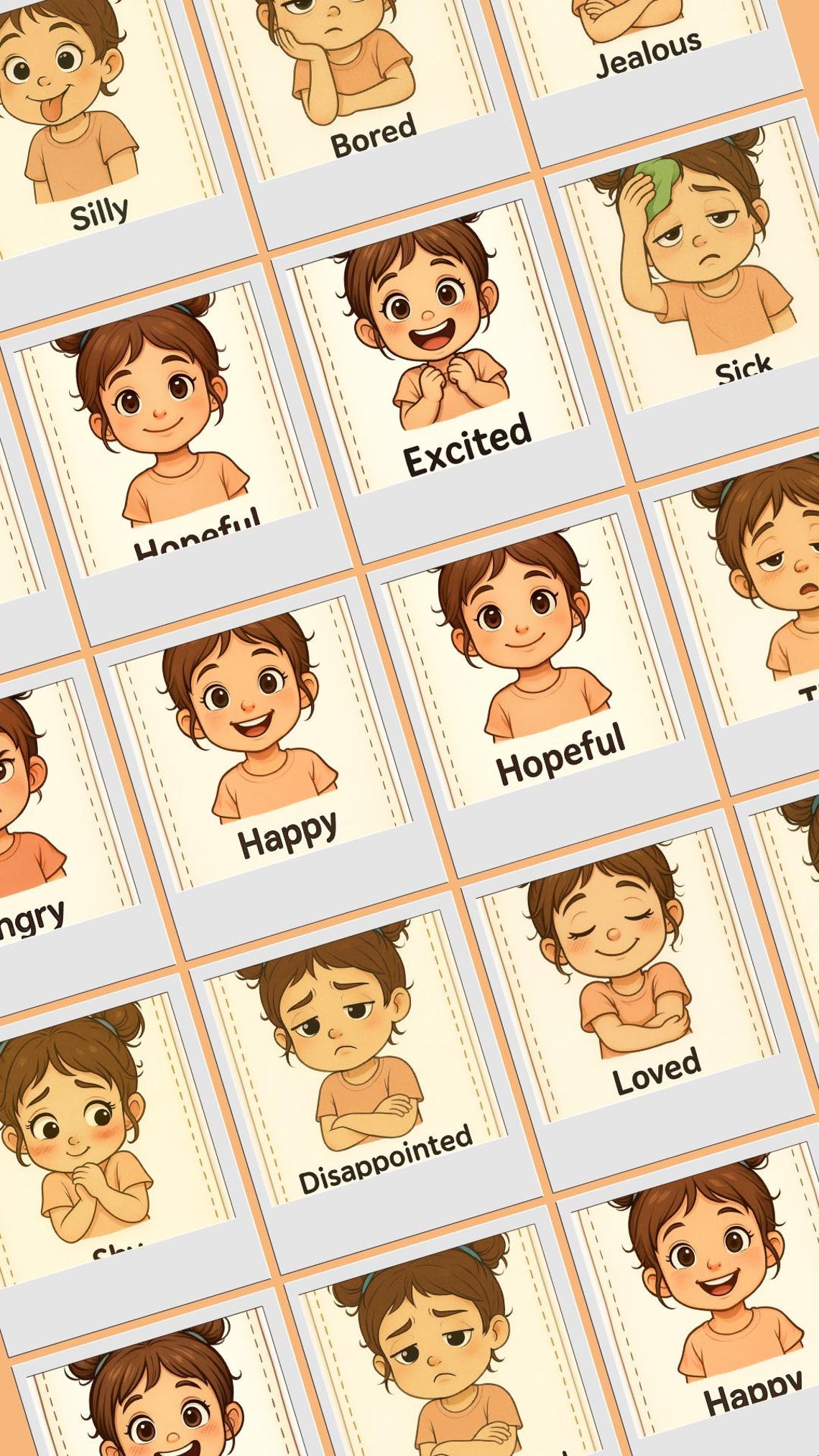 Feelings Flash Cards for Kids: Emotional Learning, Calm Corner (PDF ...
