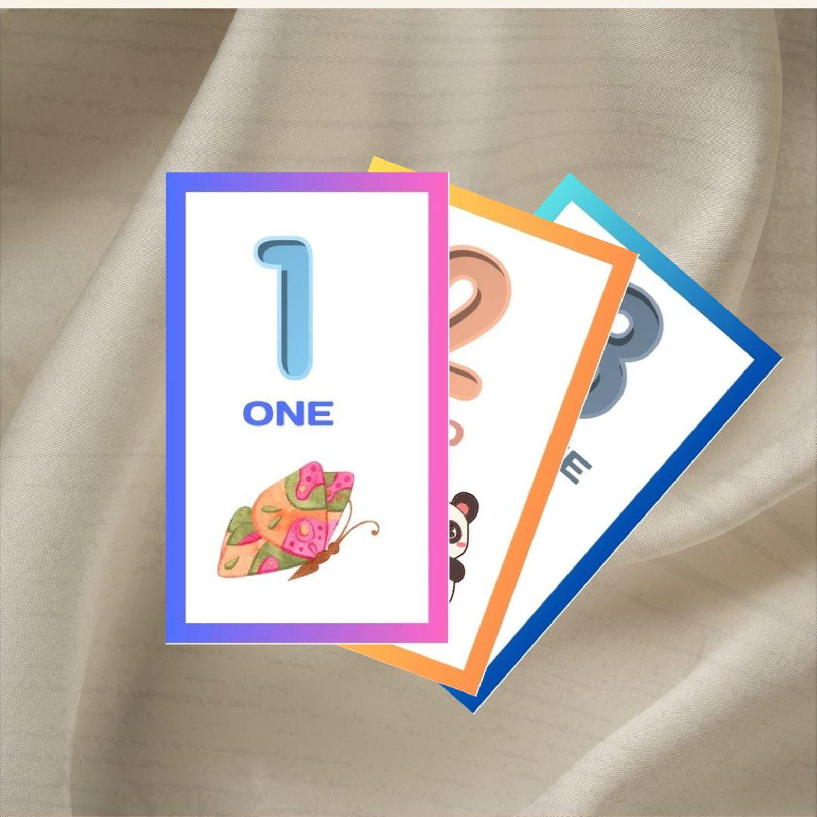 Counting Flashcards 1-10 | Printable Number Cards for Kids | Preschool ...
