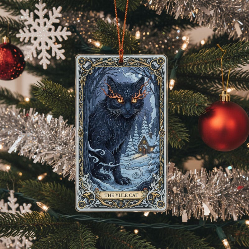 Yule Cat Tree Ornament - Etsy