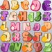 Fruit Vegetable Alphabet Clipart: SVG PNG, Kids Crafts Digital Download ...