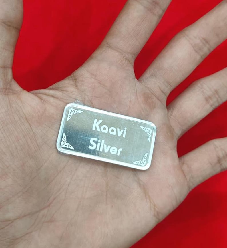 Custom 999 Silver Bar Pure Engraved Fine Silver Bullion Ingot for ...