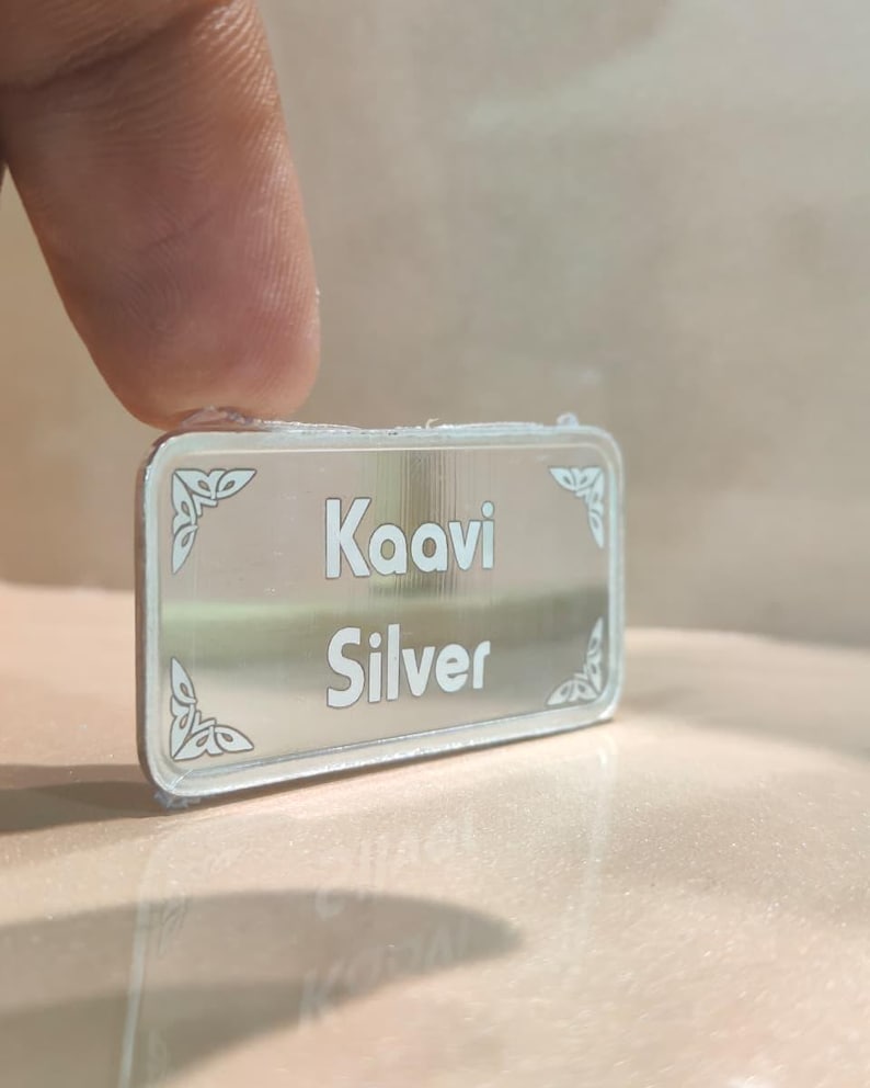 Custom 999 Silver Bar Pure Engraved Fine Silver Bullion Ingot for ...