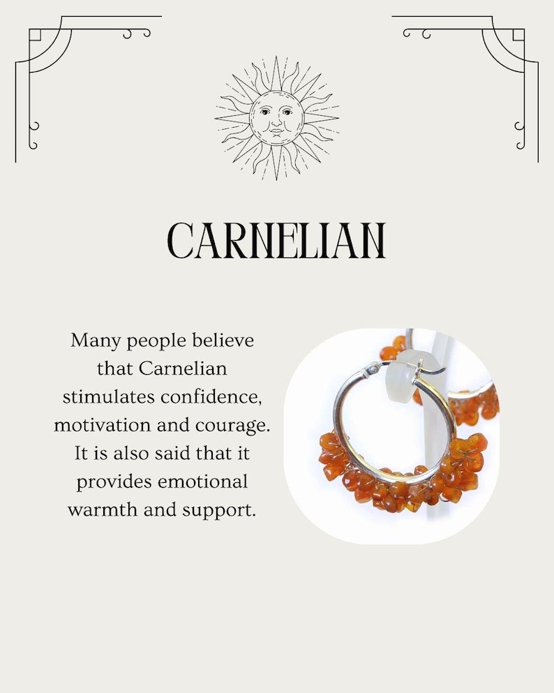 Sunset Gemstone Necklace, Red Coral, Carnelian, Citrine, Brown Suede - Etsy