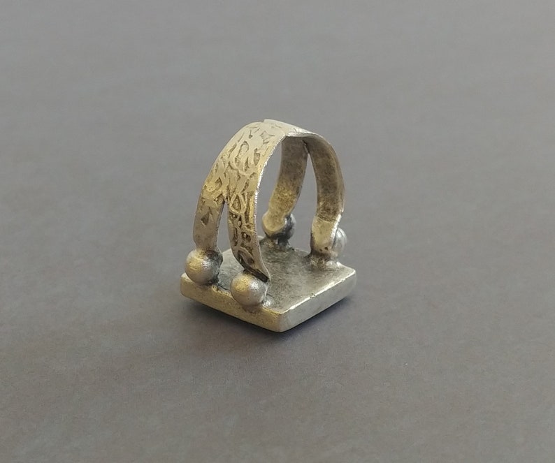 Catalina Tile Adjustable Ring on Silver Plated Brass Catalina - Etsy