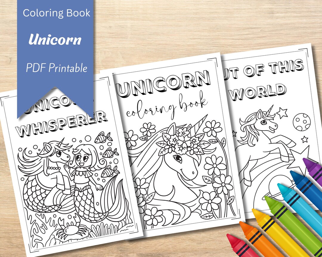 Cute Unicorns and Mermicorns Coloring Book | Positive Quotes for Kids ...