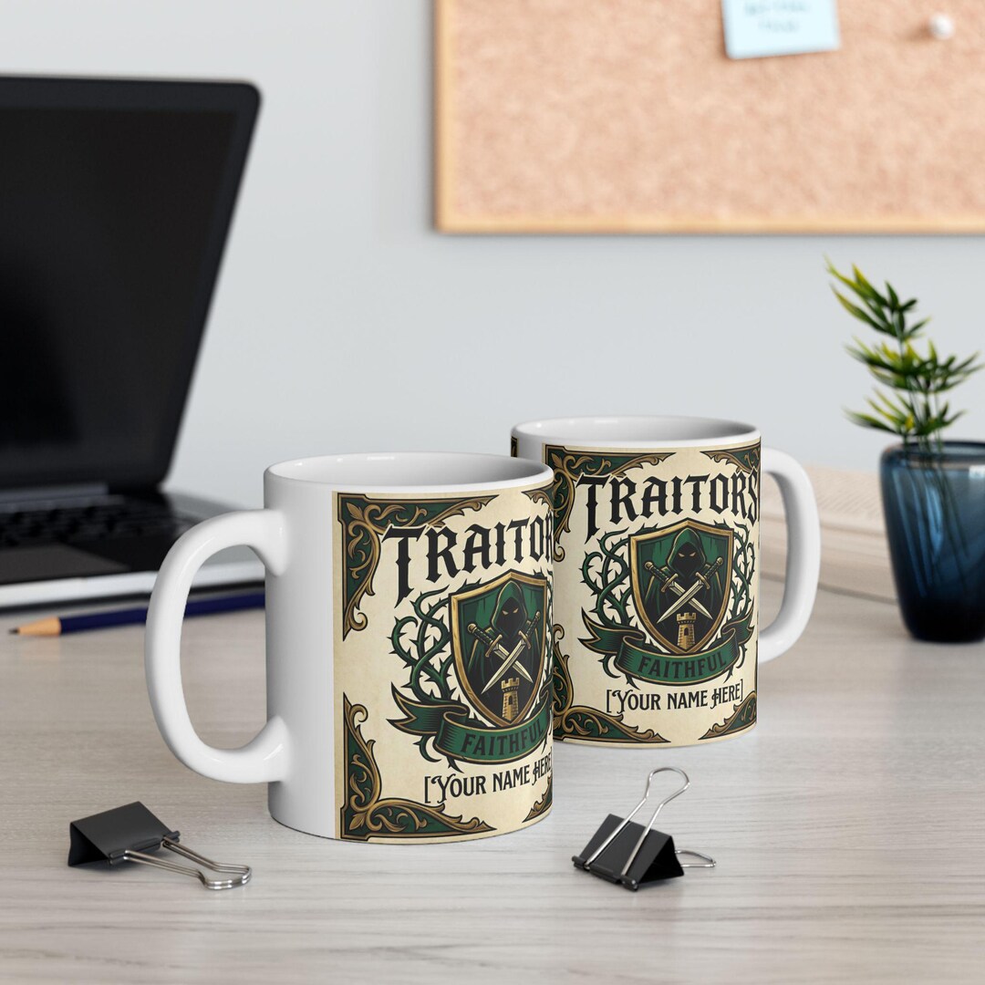 The Traitors TV Show Mug Personalized Name, Custom Faithful Traitor Cup ...