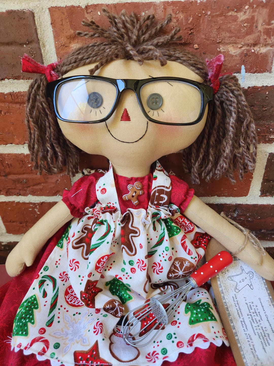 Christmas Gingerbread Raggedy Ann - Etsy