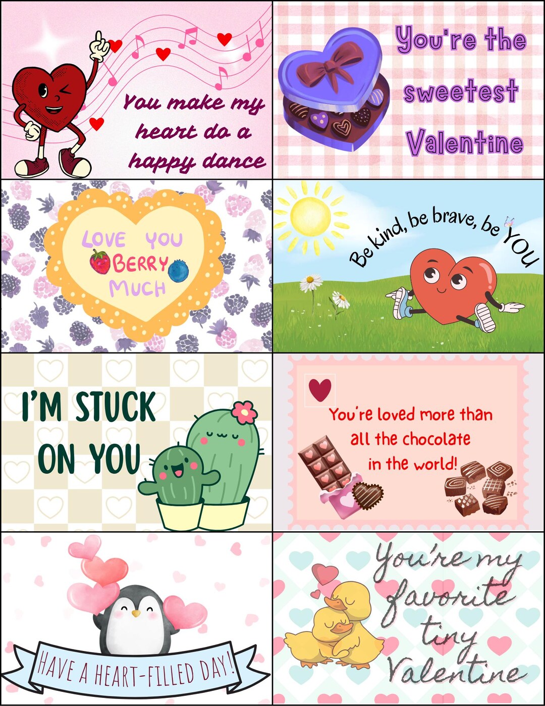 February Lunch Box Notes – Printable Encouragement Cards for Kids - Etsy
