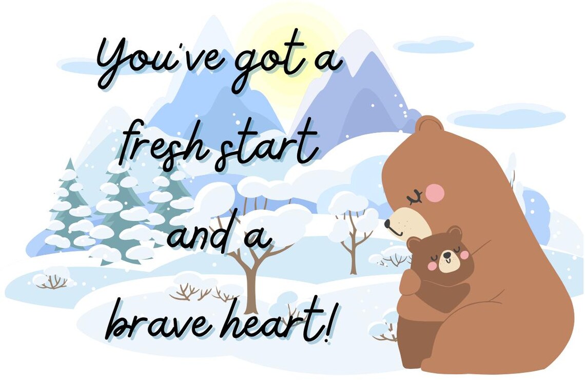January Lunch Box Notes - Printable Encouragement Cards for Kids - Etsy