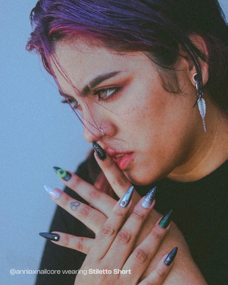 Stray Kids Maniac Press-on Nails | Oddinary Album Inspired Nail Art | K ...