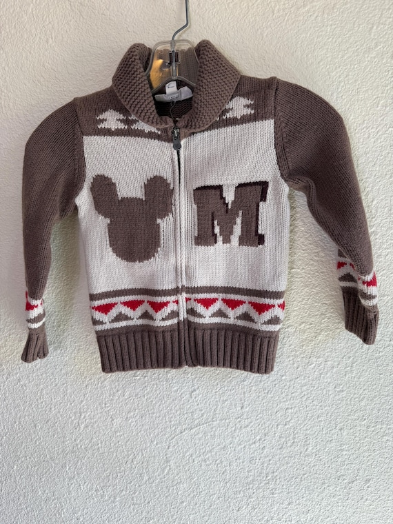 Rare MICKEY MOUSE Knit Toddler Sweater \\ Size 5T //… - Gem