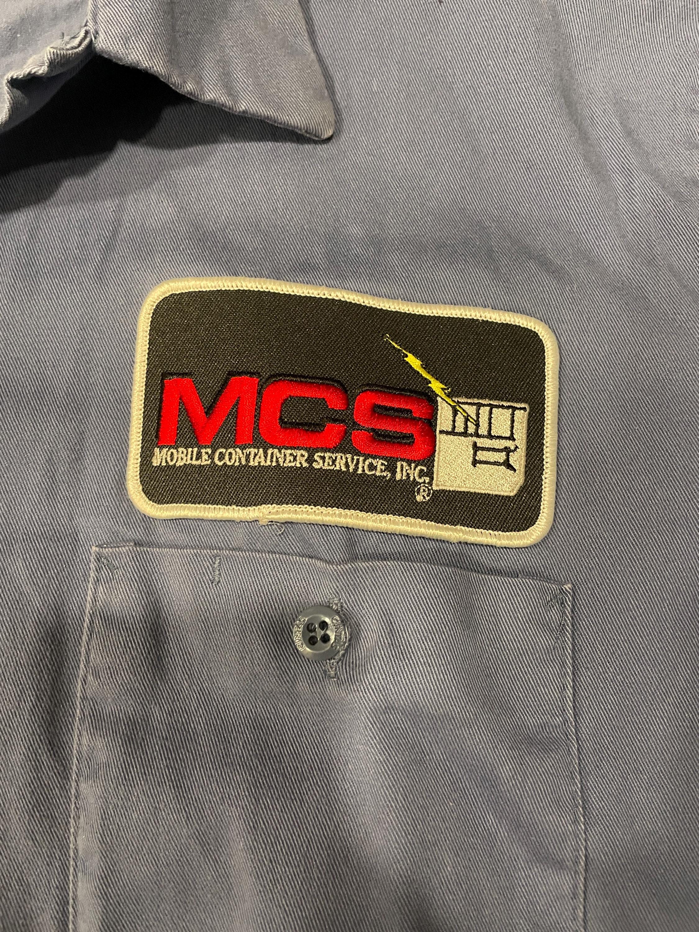90s Cintas NAME PATCH Workman Shirt // Size Xl \\ 'MCS - Mobile ...