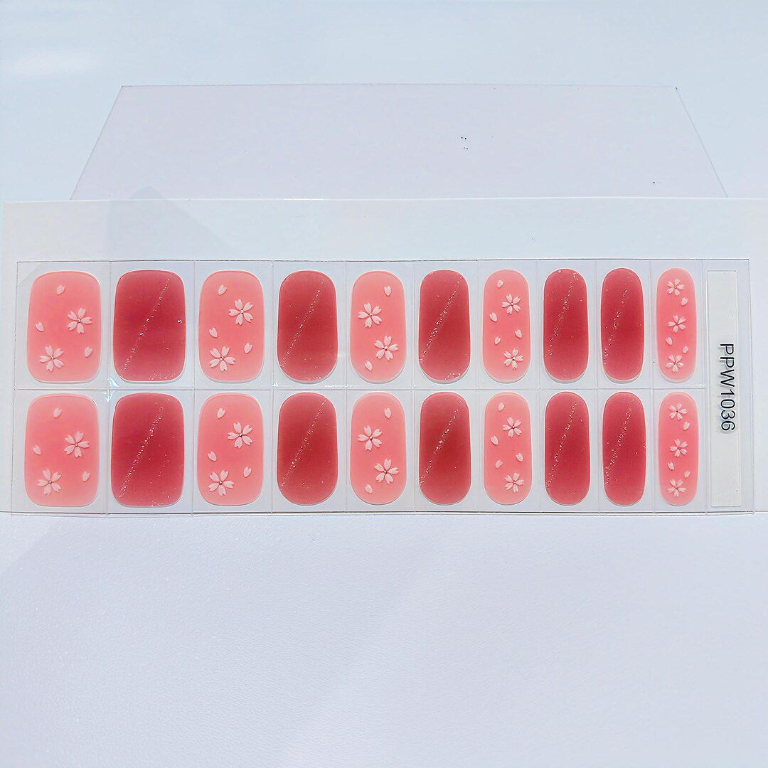 Chrome Gel Nail Stickers: Long-lasting Trendy Nail Wraps - Etsy