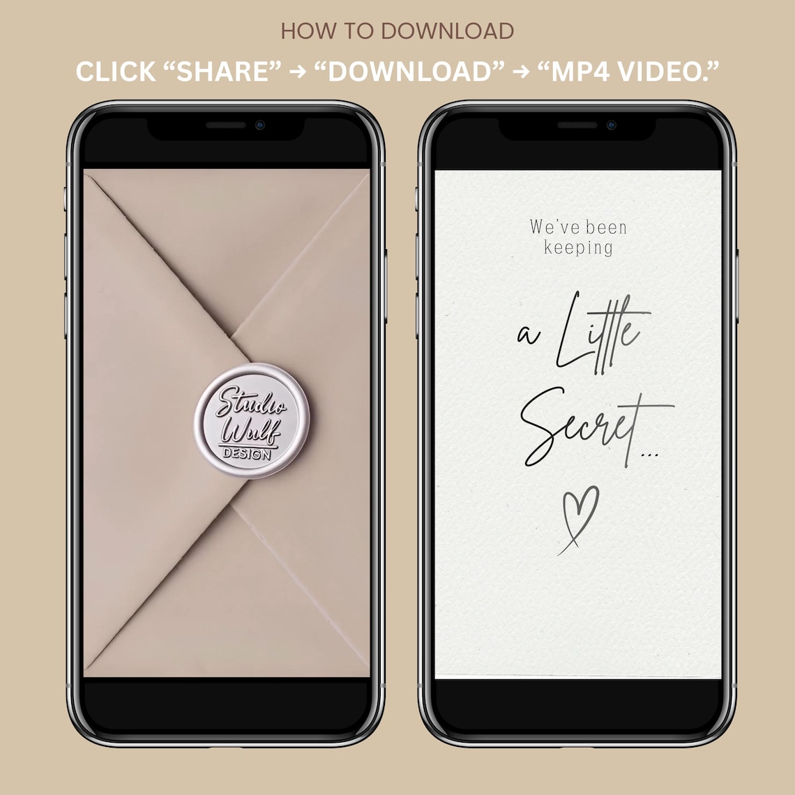 Baby Announcement Video | Editable Pregnancy Reveal Template | Canva ...