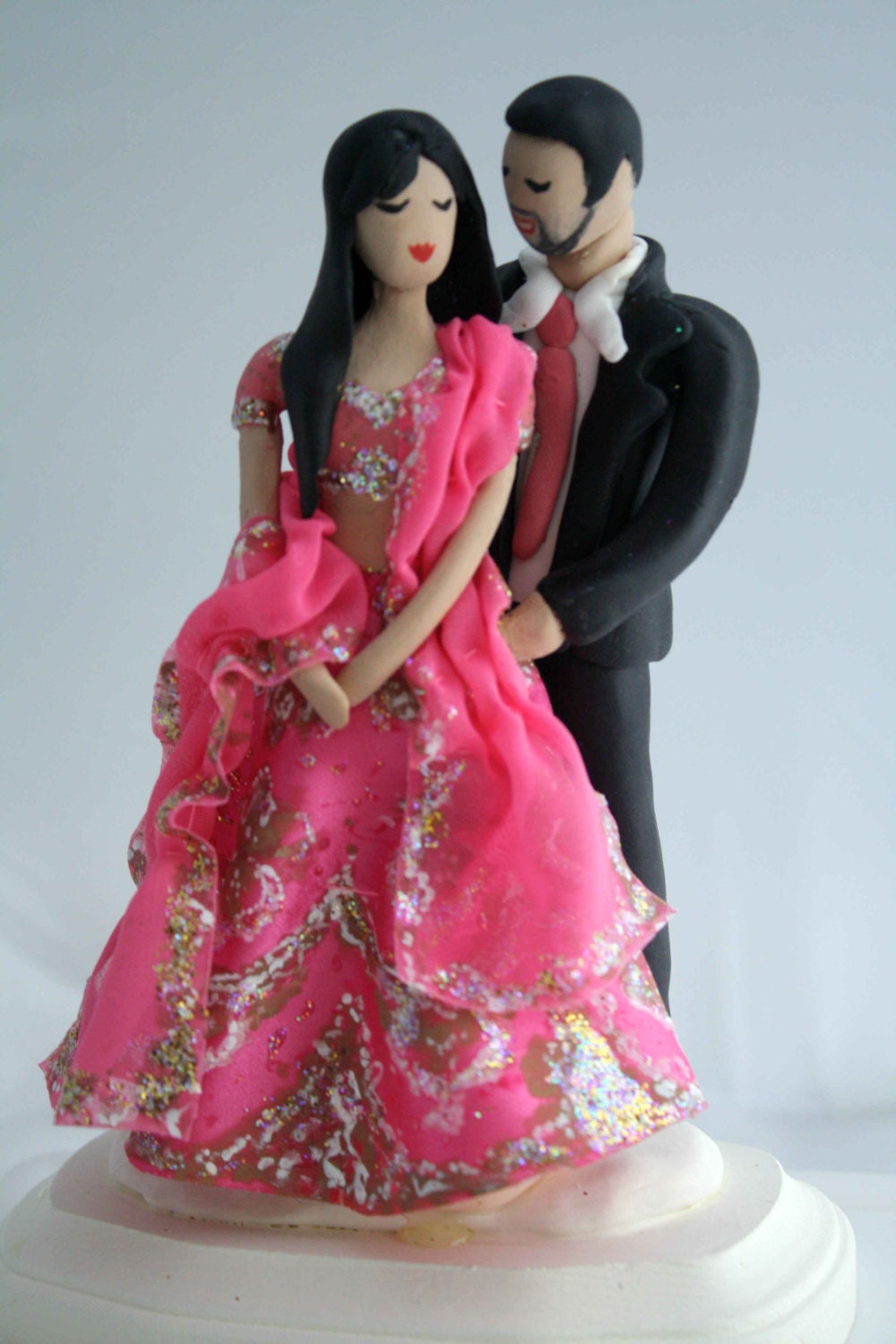 Indian Wedding Cake Topper CUSTOMIZED to Your Features and | Etsy