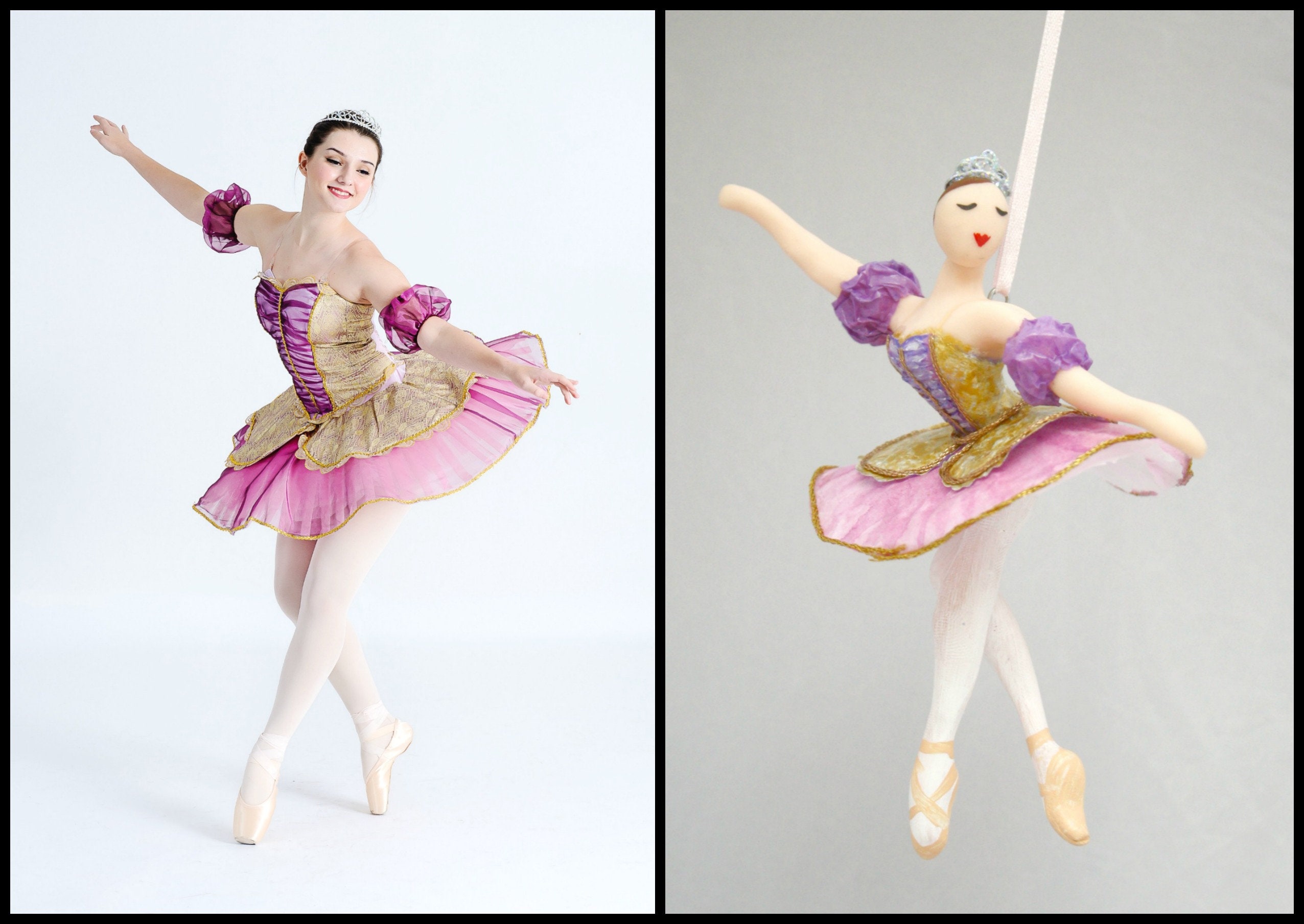 CUSTOMIZED to your costume Hand Sculpted Clay Ballerina | Etsy