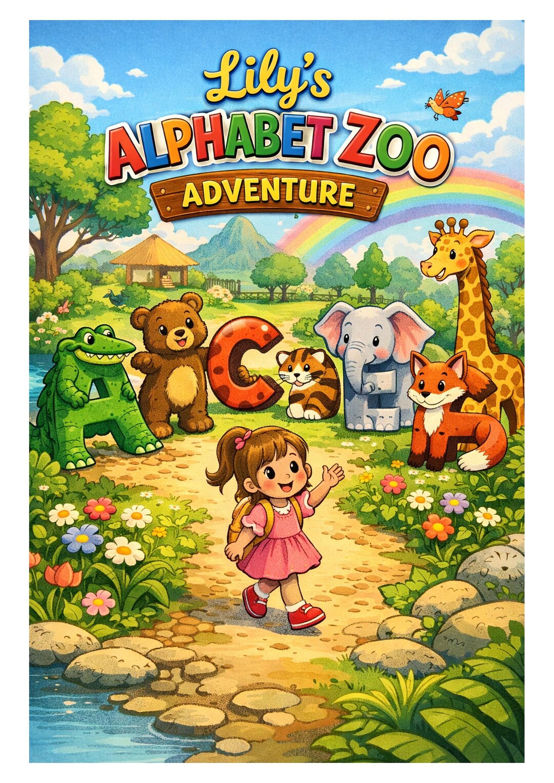 Lily's Alphabet Zoo Adventure – Animal Letters & Numbers Coloring Book ...