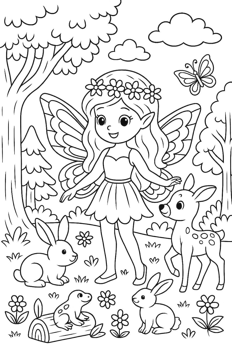 Forest Friends Coloring Book – 15 Printable Pages | Woodland Animals ...