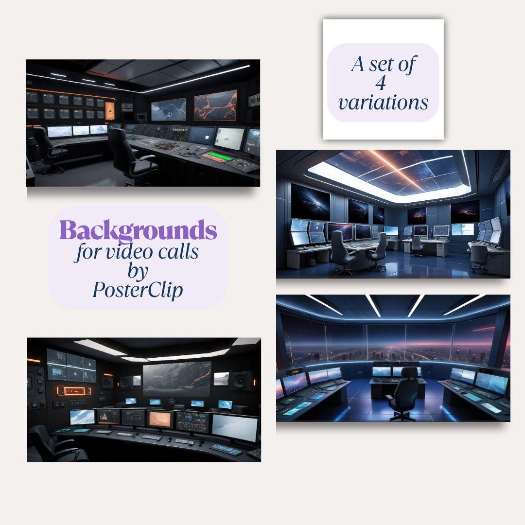 Busy Control Rooms: Four Backgrounds for Video Calls for Effective and ...