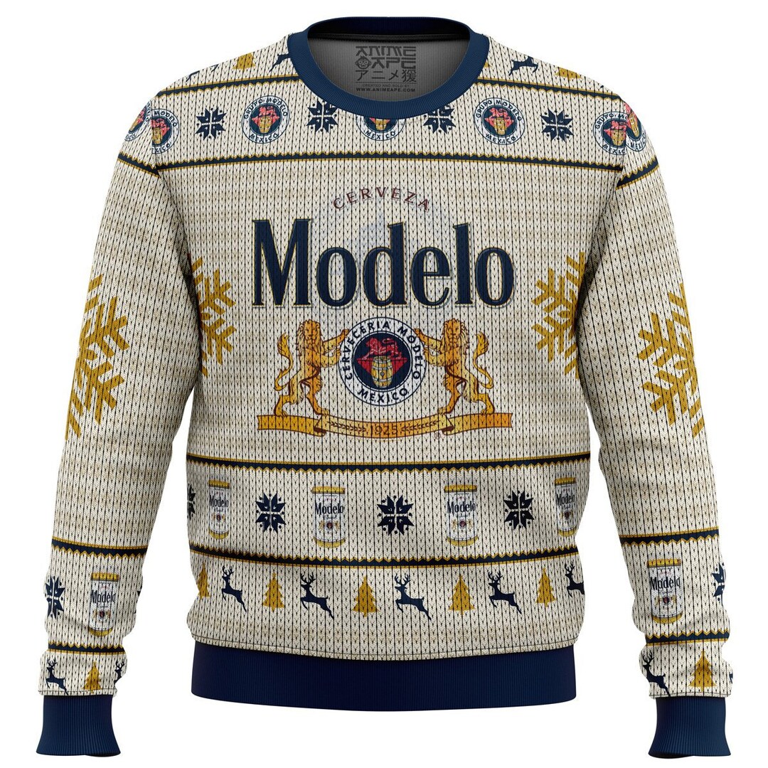 Cerveza Modelo Ugly Christmas Sweater Christmas Ugly Sweater - Etsy
