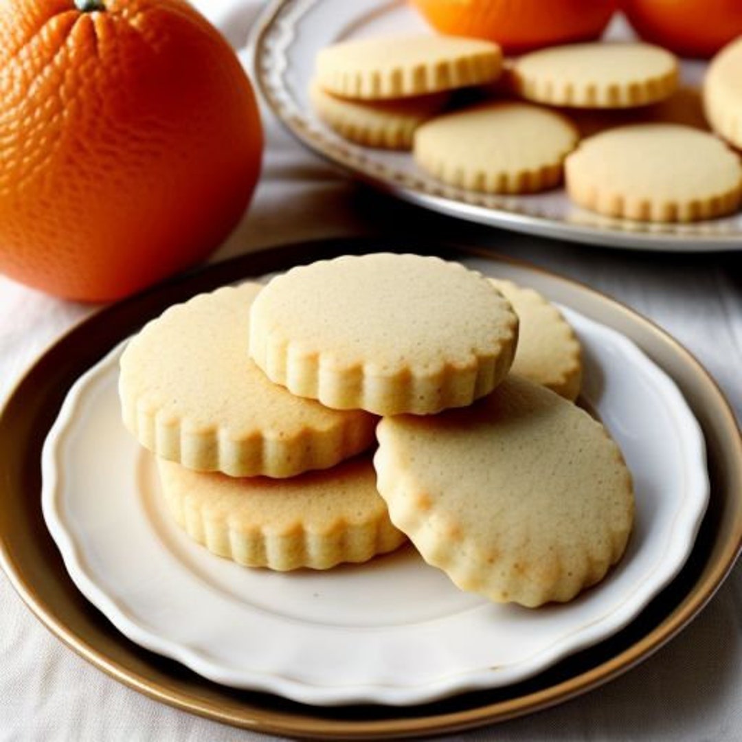 Orange Butter Cookies (1 Dozen) - Etsy