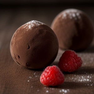 Dark Chocolate Raspberry Truffles (16 Count) - Etsy