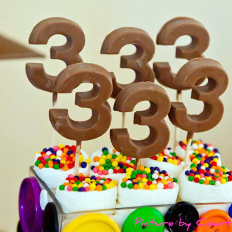 Chocolate Number Candles - Etsy