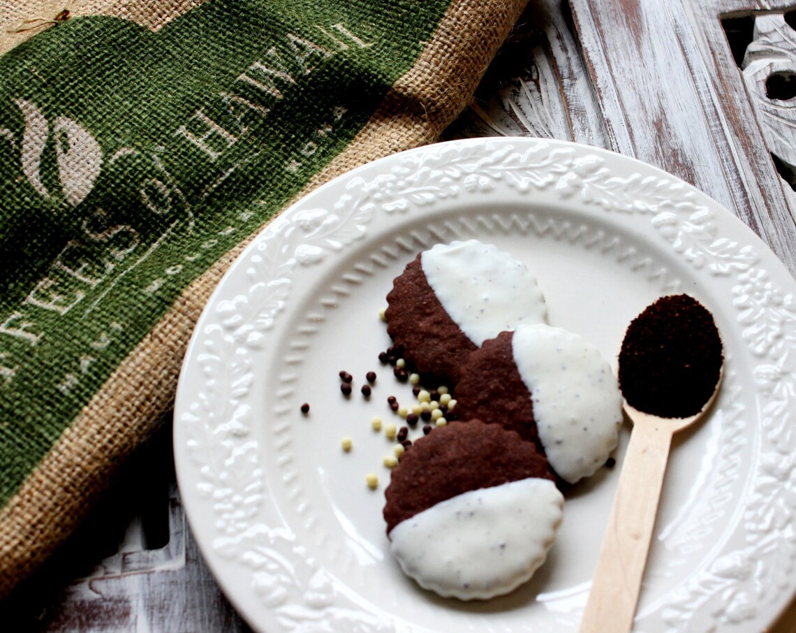 Hawaiian Kona Coffee Butter Cookies 12 Count - Etsy