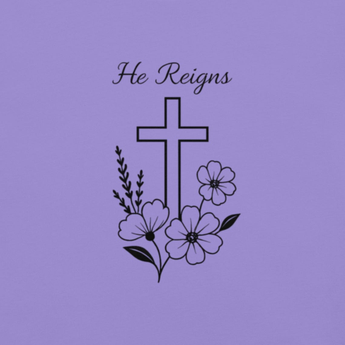 Unisex He Reigns Heavyweight T-shirt - Etsy