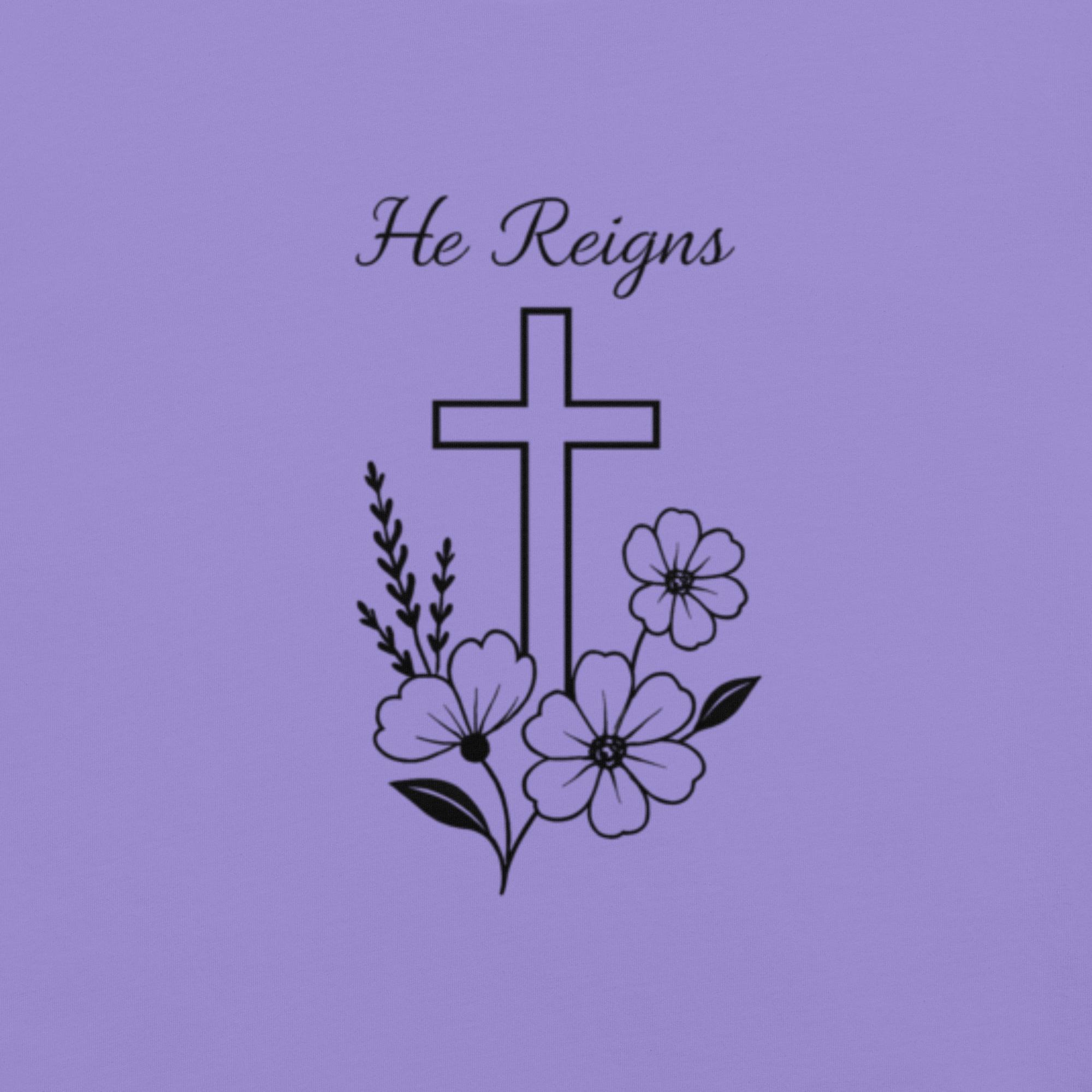 Unisex He Reigns Heavyweight T-shirt - Etsy
