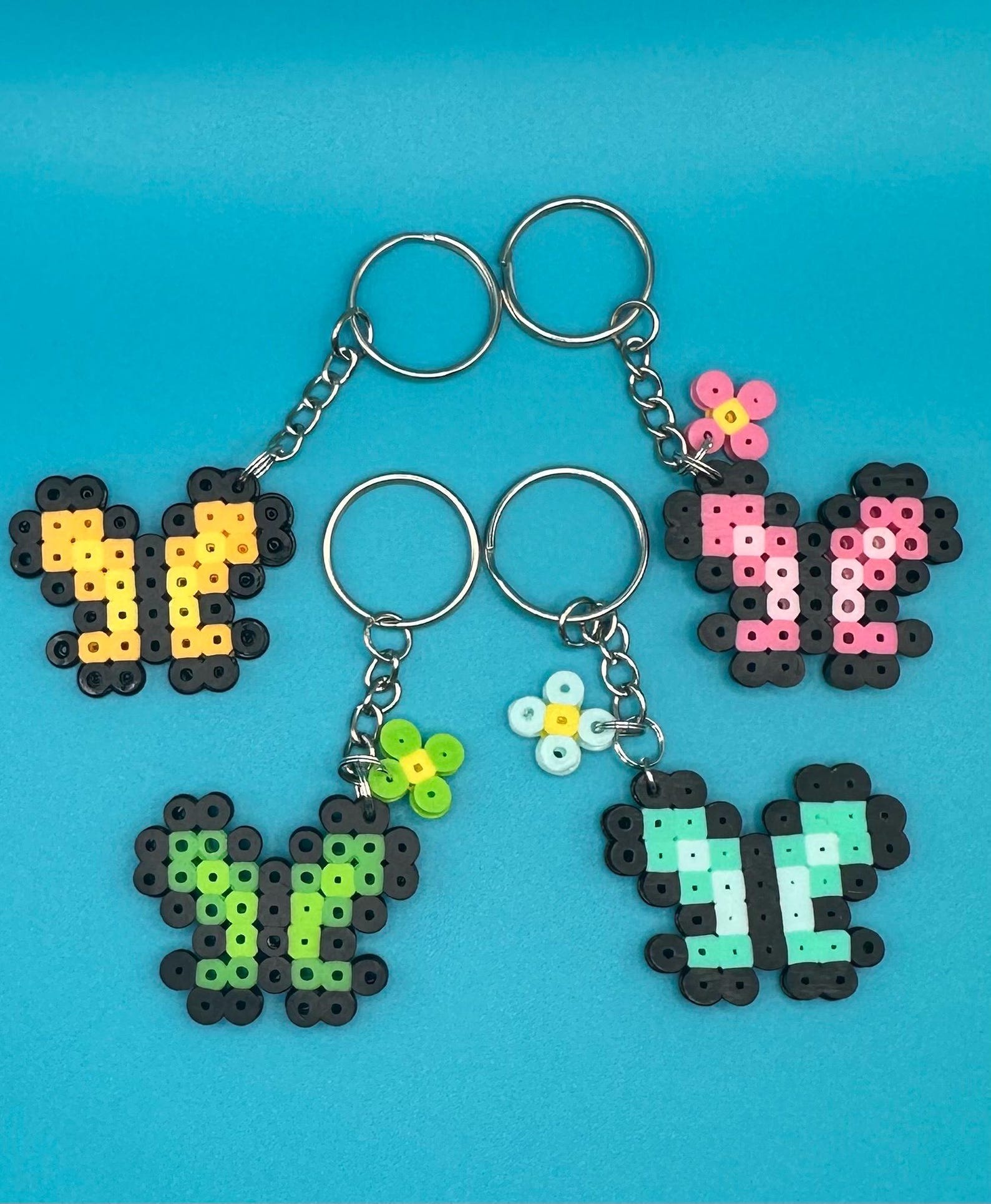 Perler Bead Keychain - Etsy