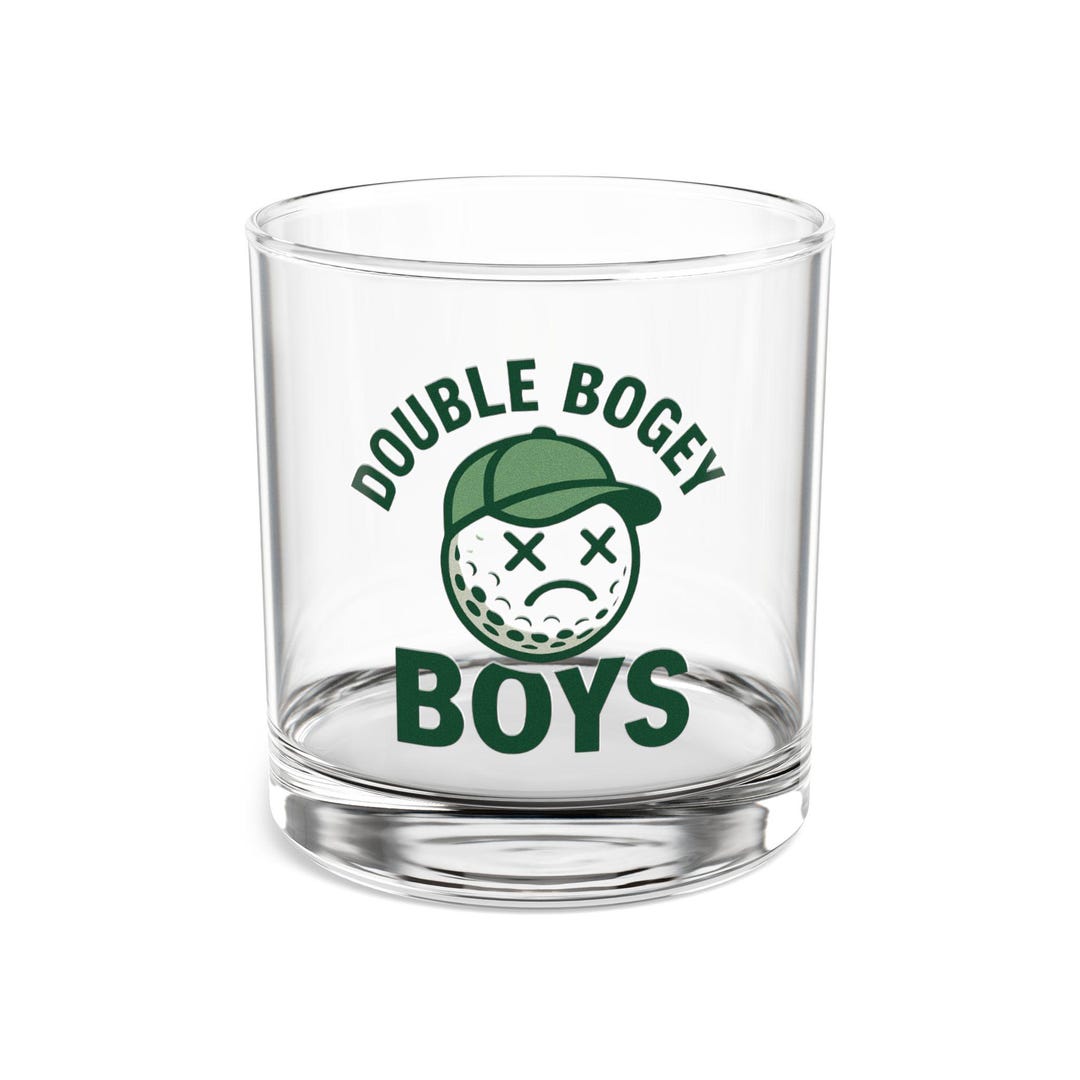 Double Bogey Boys Rocks Glass - 10oz Whiskey Tumbler for Golf Lovers ...