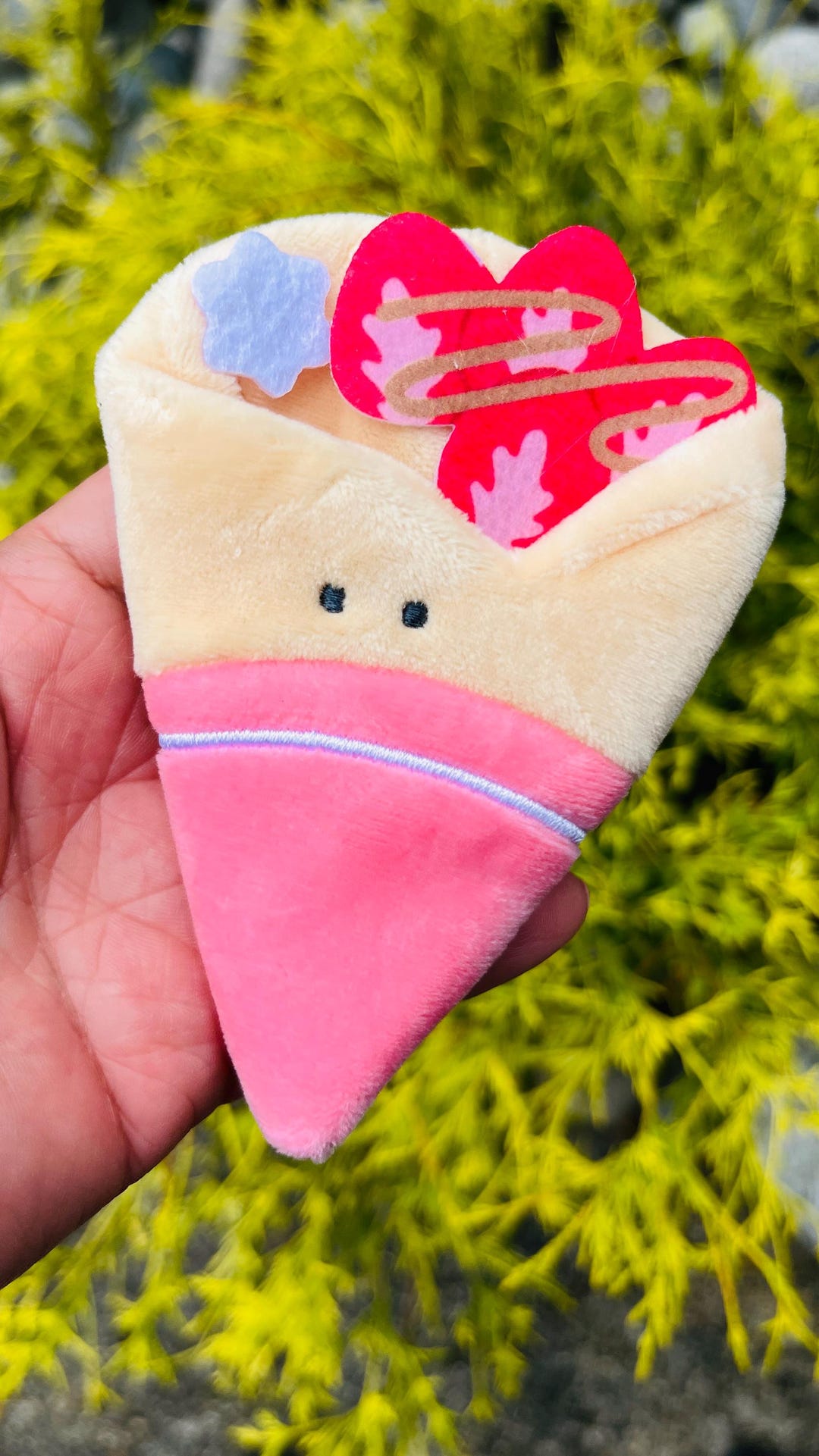 Animal Crepe Plush Mascot Keychain - Etsy