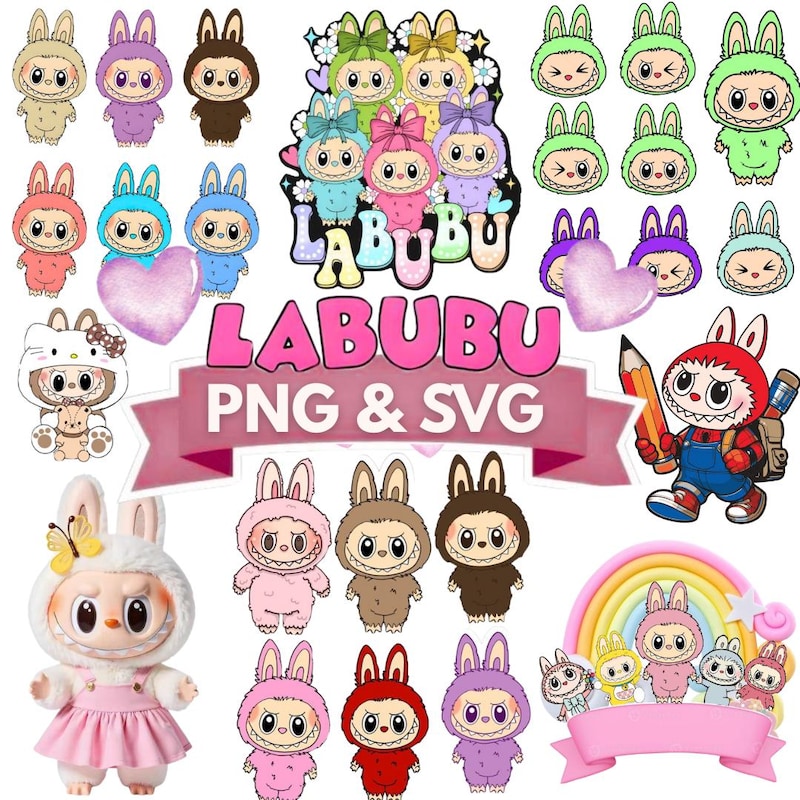 Labubu Png Images - Etsy