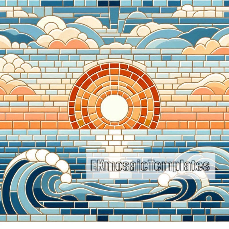 Sunset Mosaic - Etsy