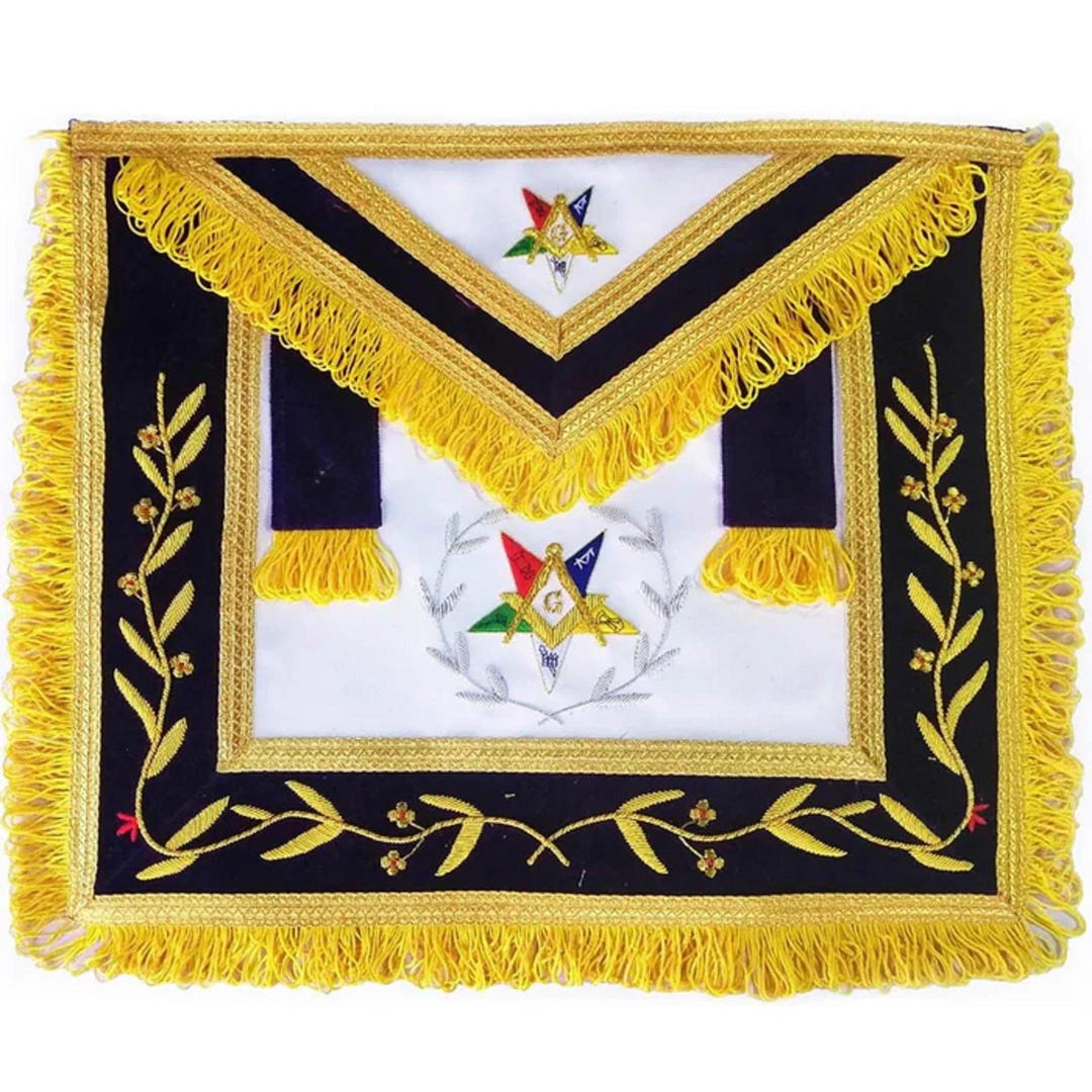 Hand Embroidered OES Apron: Masonic Worthy Patron Regalia - Etsy