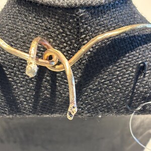 Handmade Brass Choker With Copper Flower Pendant | Sculptural Statement ...