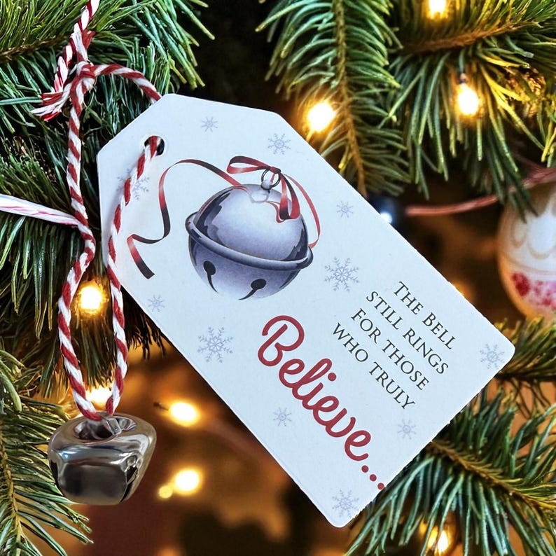 Silver 'believe' Bell With an 'official' North Pole Hand Stamped Wax ...
