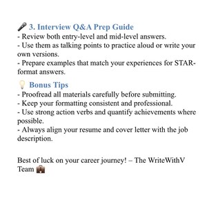 Project Manager Career Kits (resume + CV + Interview Bundle) - Etsy