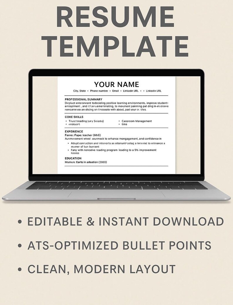 Educator Career Kits (resume + CV + Interview Bundle) - Etsy