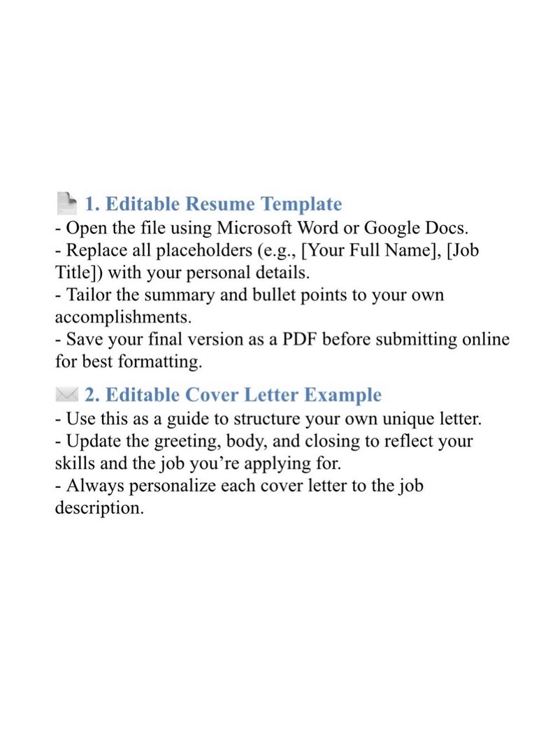 Project Manager Career Kits (resume + CV + Interview Bundle) - Etsy