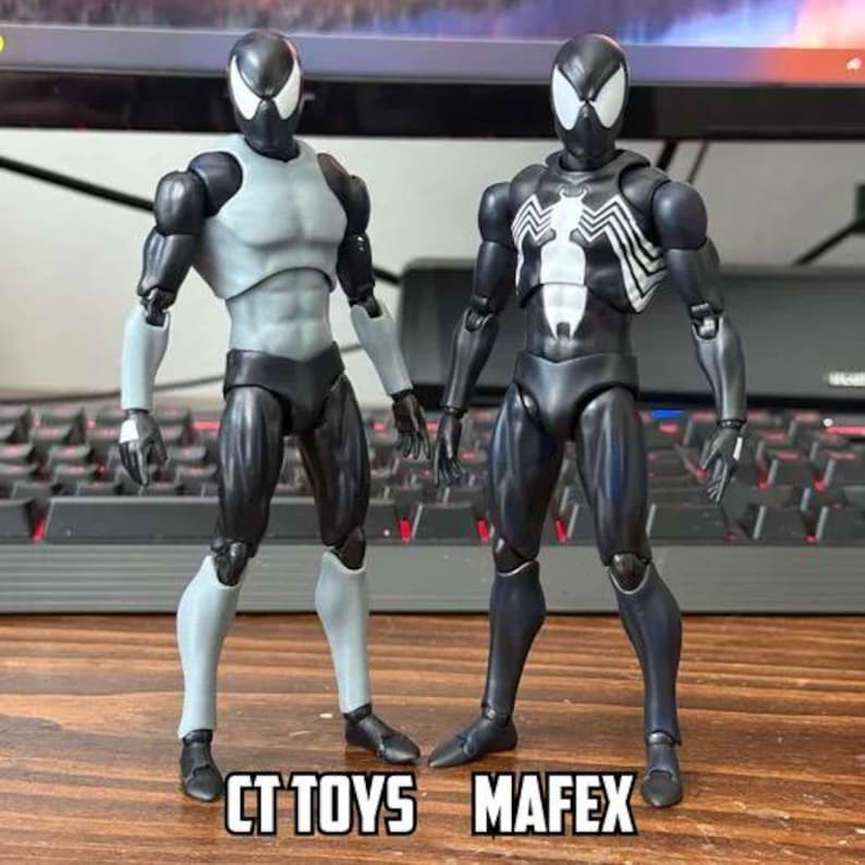 Unpainted Spider-man Body Parts for Cttoys & Mafex Customs - Etsy