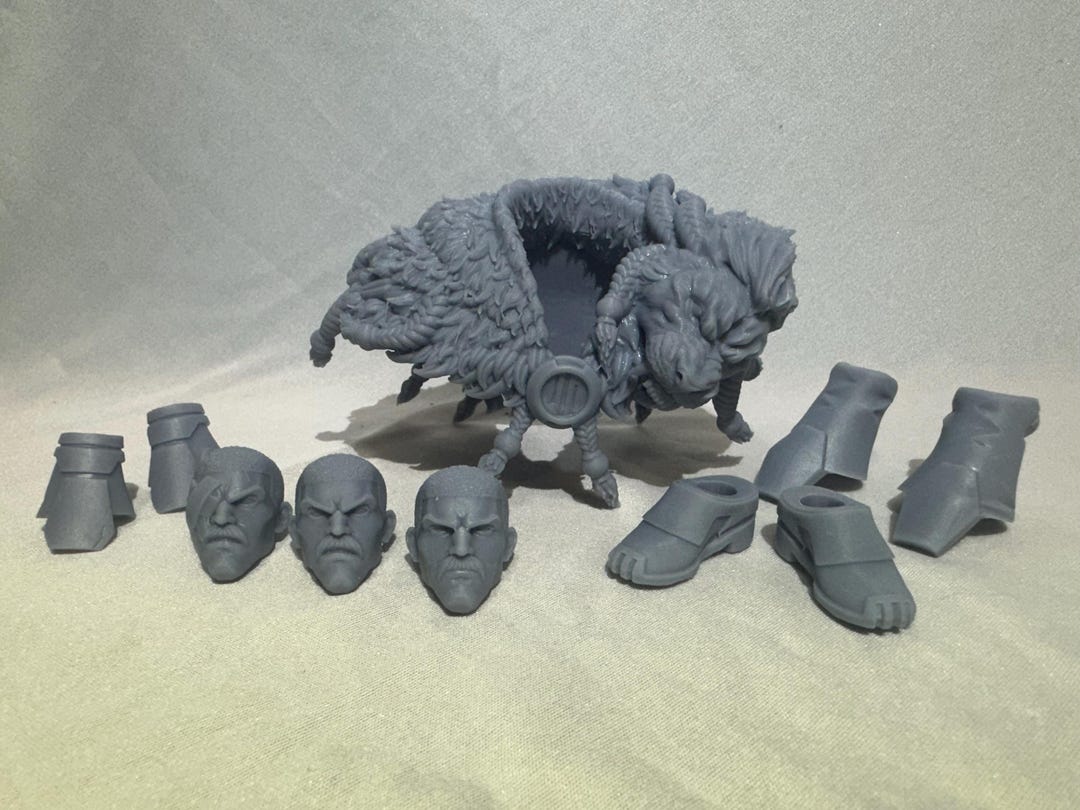 1/12 Scale Thragg Kit: Custom 3D Printed Villain With Cloak - Etsy