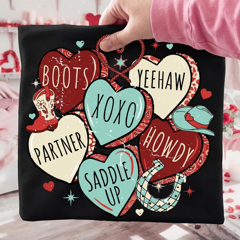 Howdy Valentine Png Western Valentines Png, Cowgirl Valentines Png ...