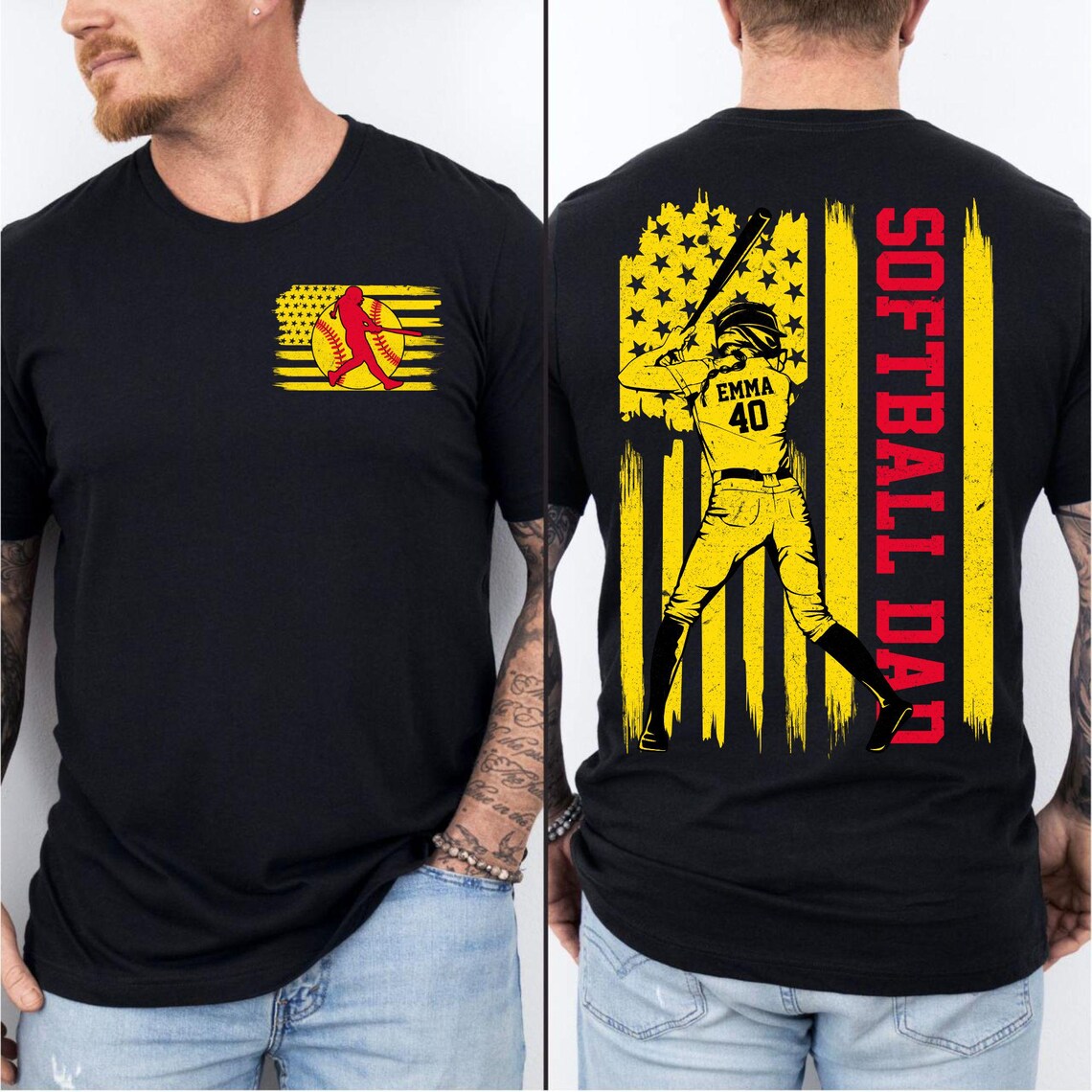 Custom Softball Dad PNG, Softball Png, Softball Daddy Png, Sports Dad ...