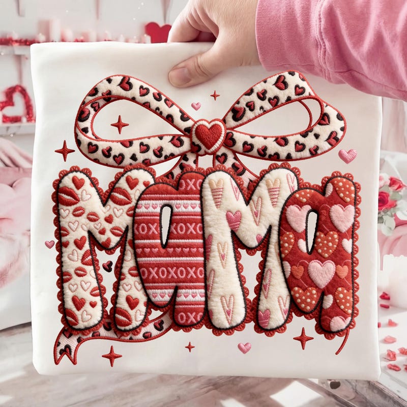 Crochet Mom Bow Valentine - Etsy
