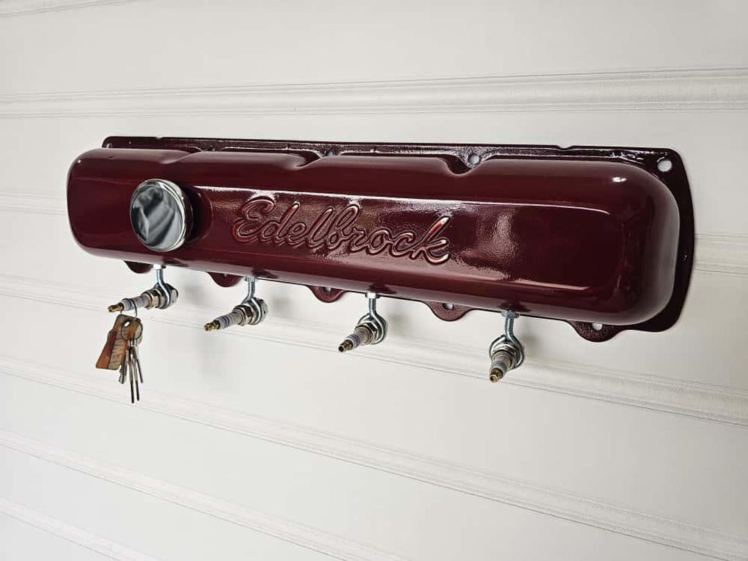 Valve Cover Repurposed Edelbrock Hanger for Keys, Hats, Shirts - Etsy