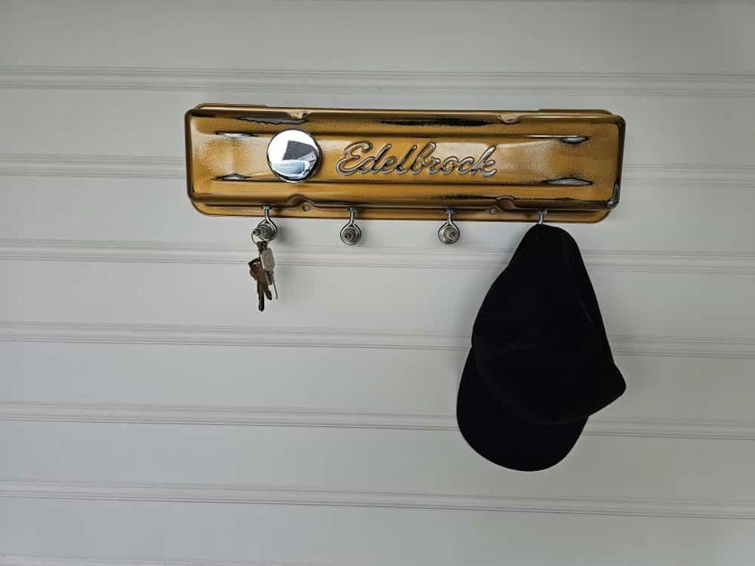 Valve Cover Repurposed Edelbrock Hanger for Keys, Hats, Shirts - Etsy