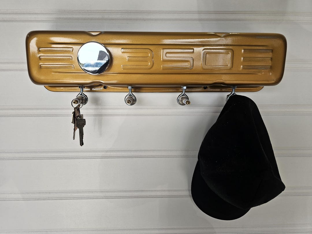Valve Cover Repurposed 350 Hanger for Keys, Hats, Shirts - Etsy
