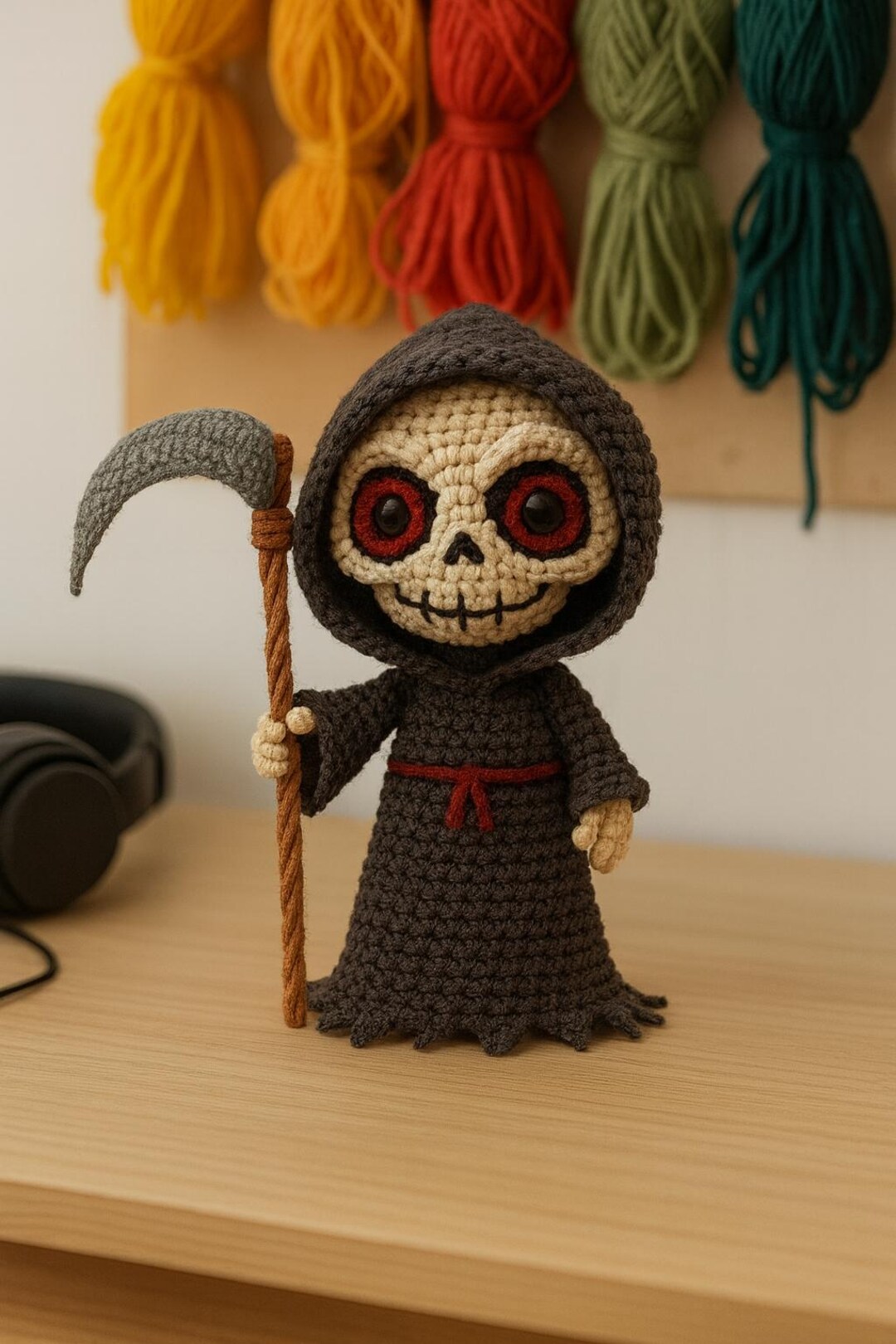 Grim Reaper Amigurumi Crochet Pattern, Beginner Friendly Halloween ...
